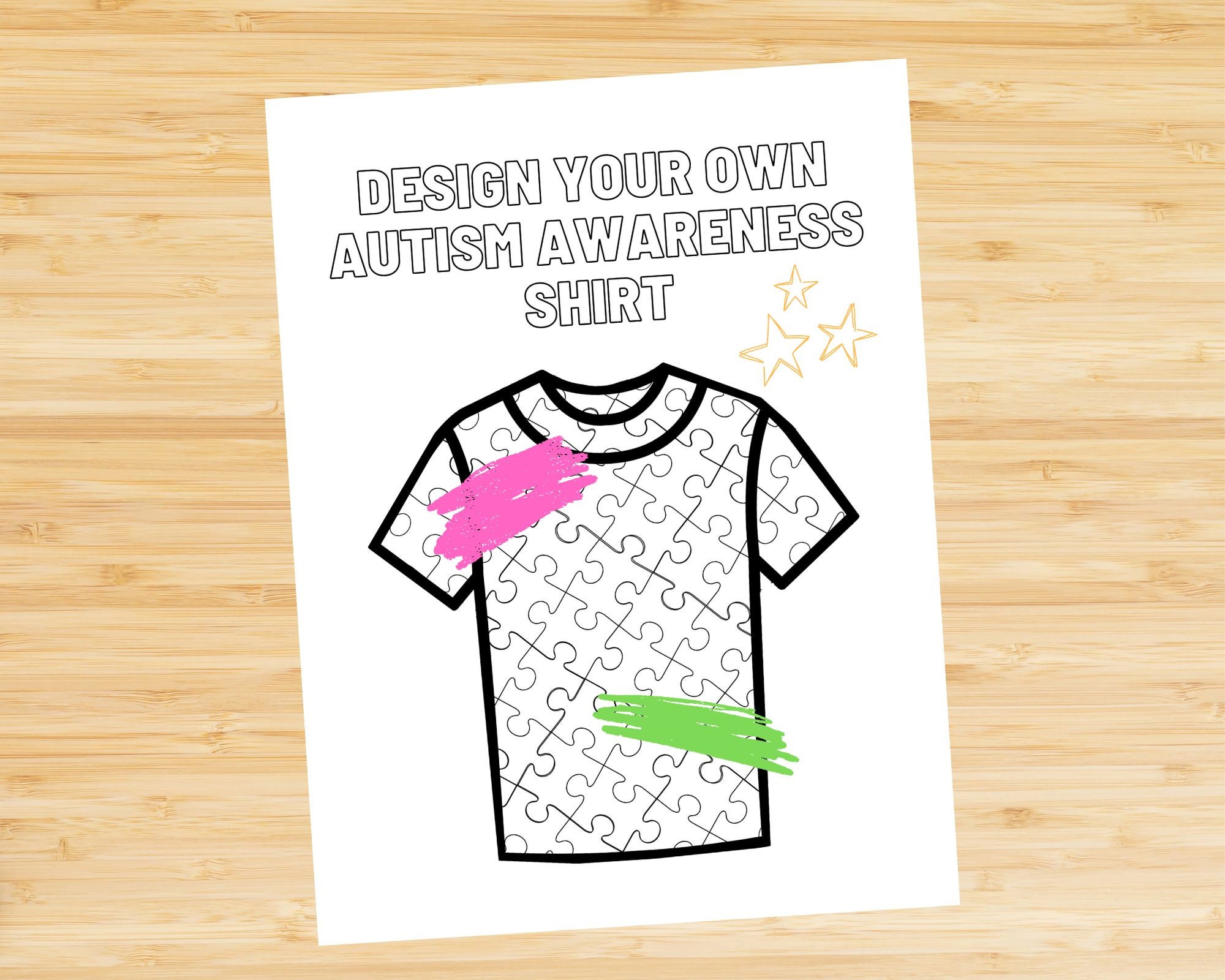 Autism Awareness Activity Coloring Page, Autism Acceptance, Autism ...