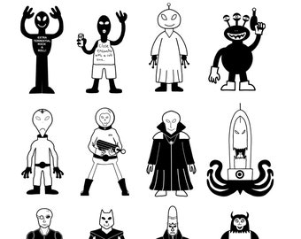 15 Monster SVG Bundle, Monster PNG Bundle, Monster Clipart, Monster ...