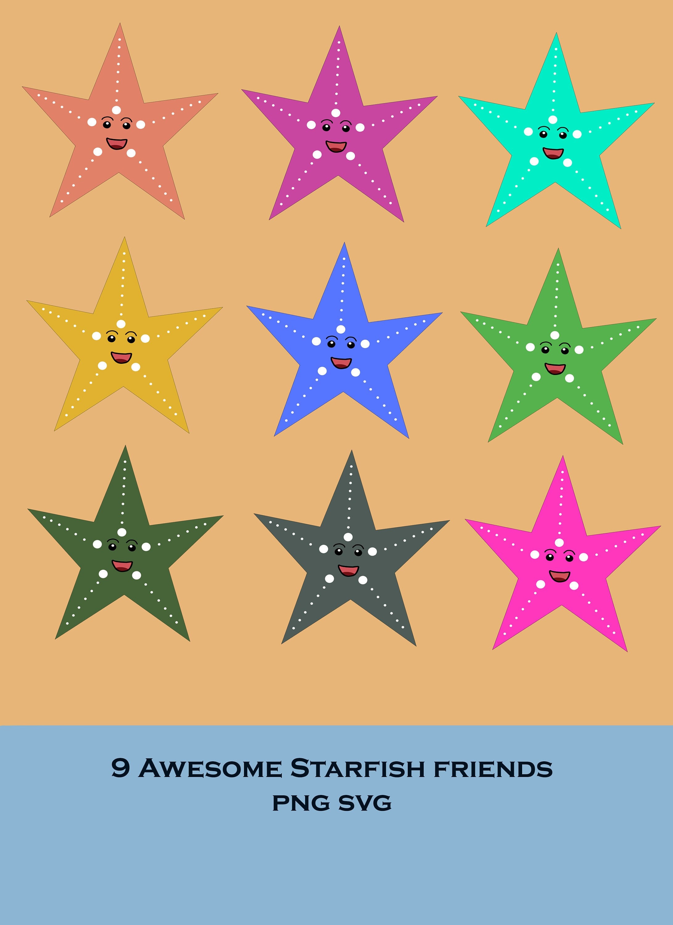 Seestern Clipart, Seestern PNG, Seestern SVG, Seestern Silhouette ...