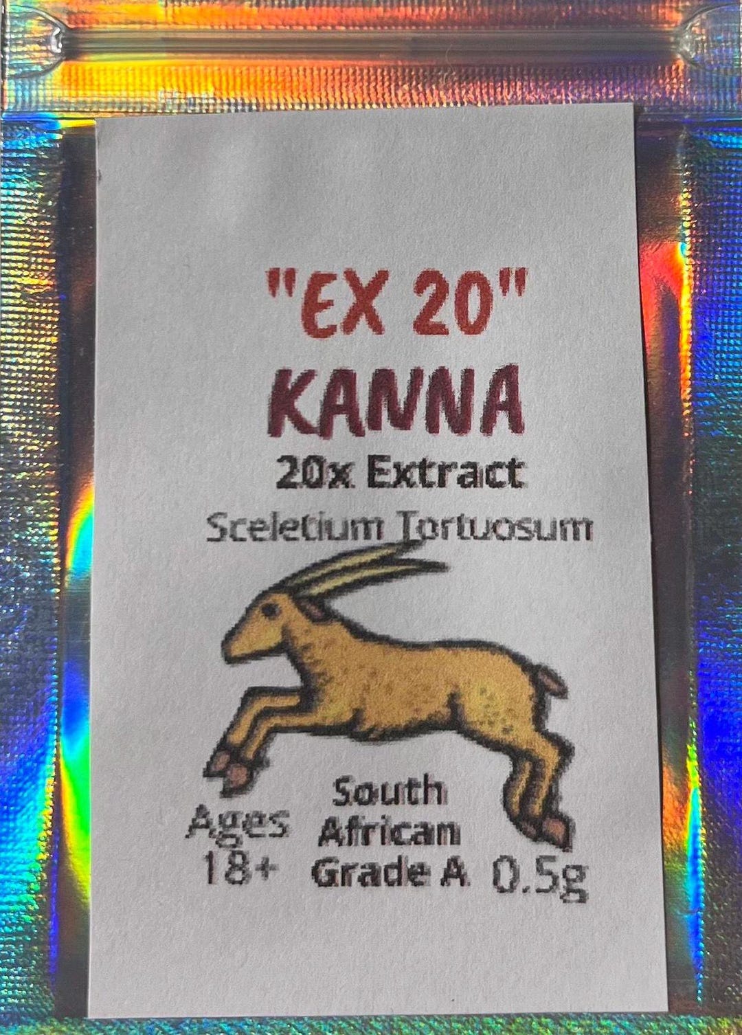 EX 20 Kanna 20x Concentrate Lab-tested for Maximum Potency 500mg - Etsy