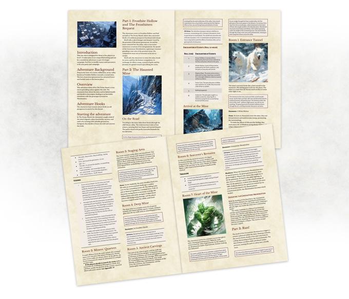 5E One-shot Adventure: the Haunting of Frostbite Hollow (digital ...