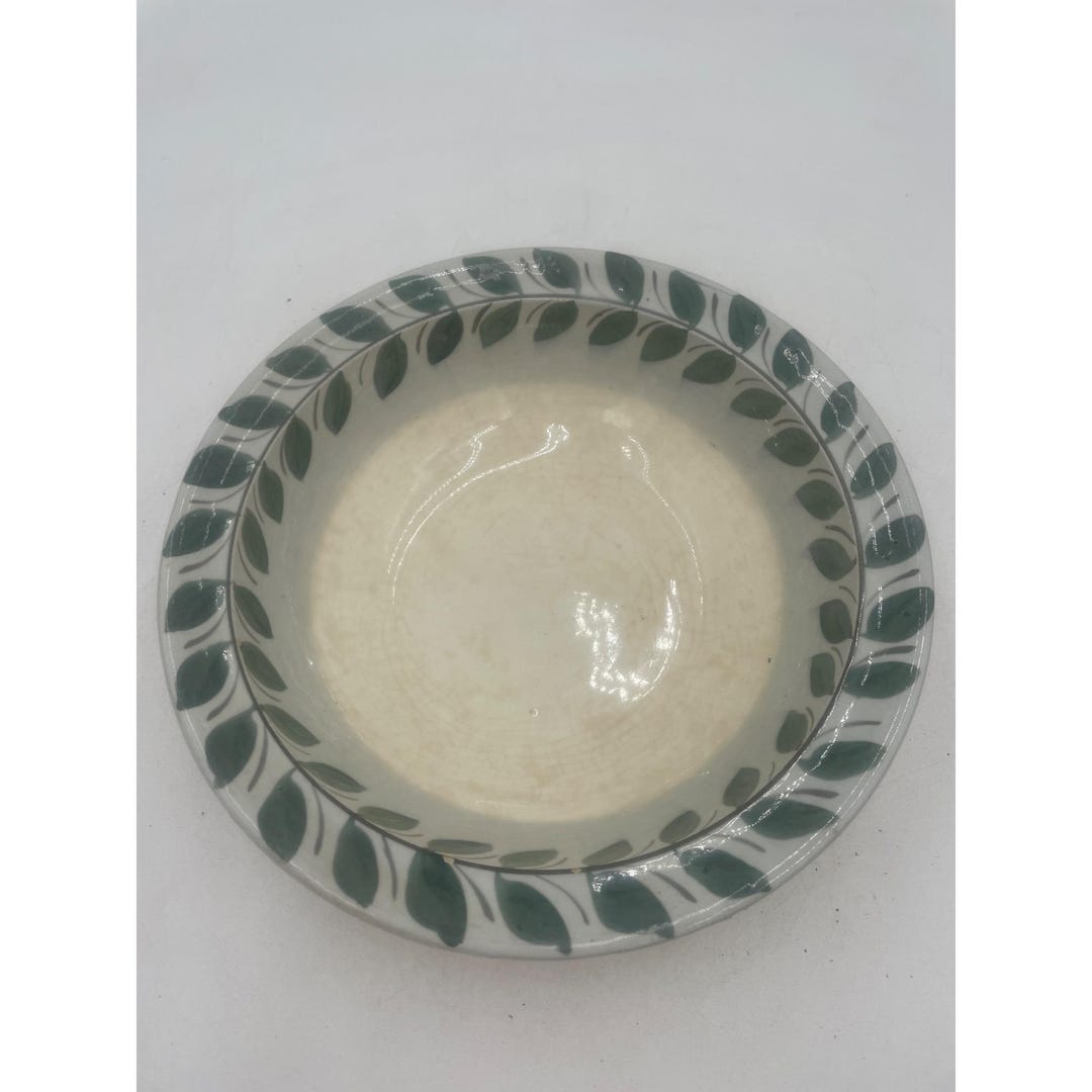 Red Wing Pottery Dinnerware 9 Inch Provincial Ardennes Green Leaves ...