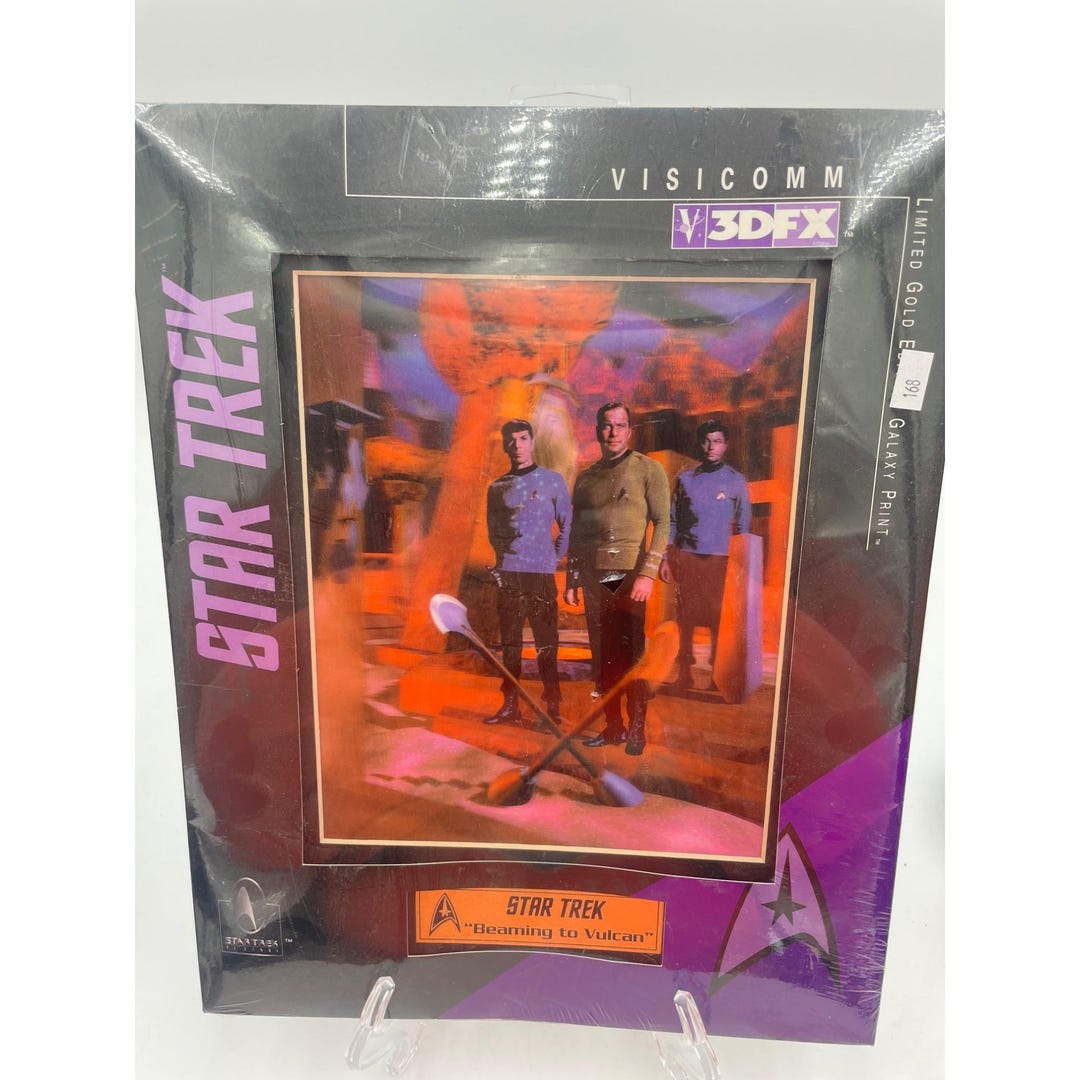 Star Trek Visicomm 3DFX Beaming to Vulcan Limited Edition Art Print No ...