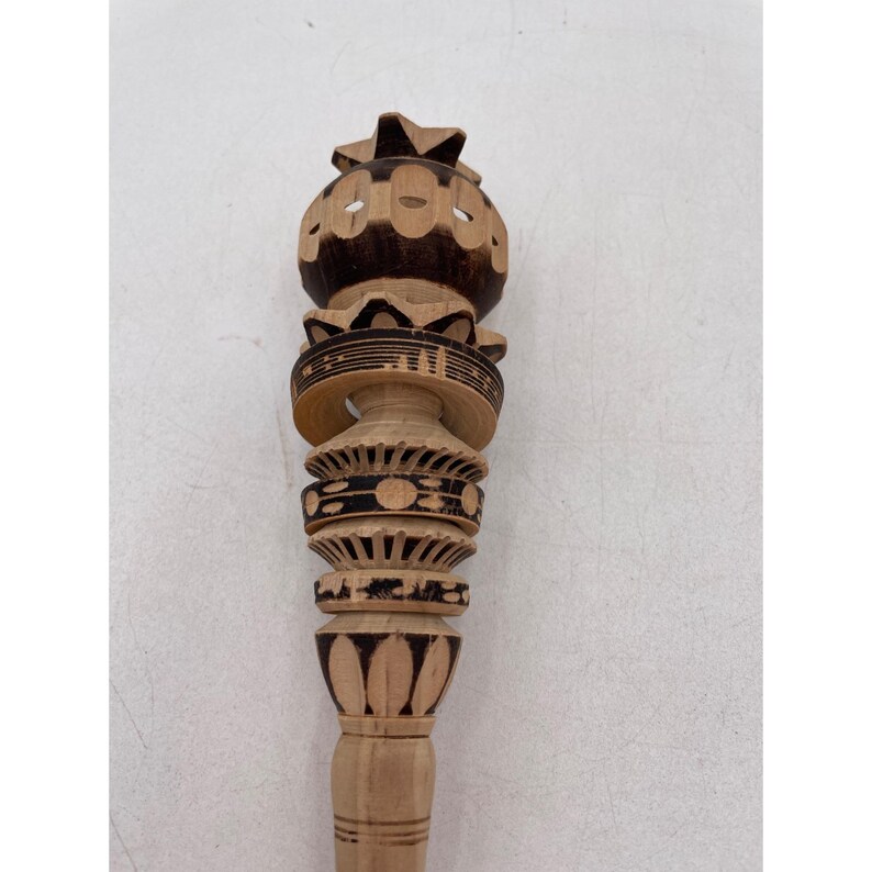 Hand-carved Wooden Mexican Molinillo Whisk Authentic Tool for Frothy ...