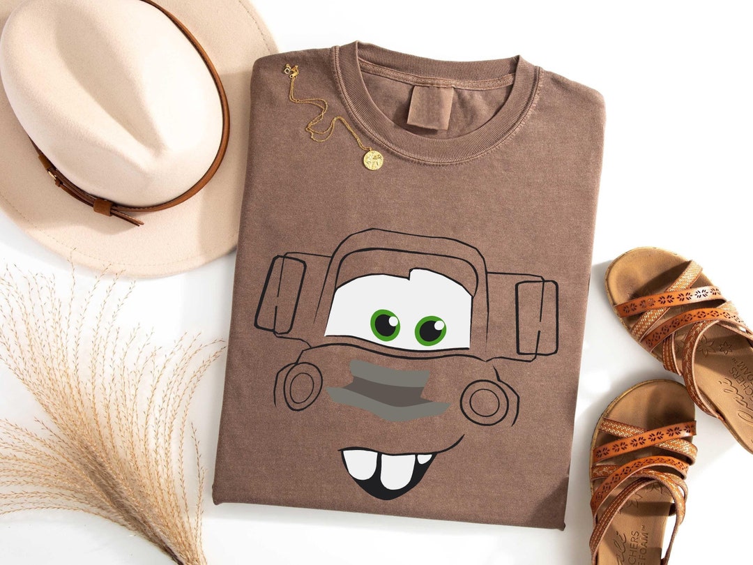Tow Mater Face Shirt, Mater Cars Shirt, Cars Movie Shirt, Disney Cars ...