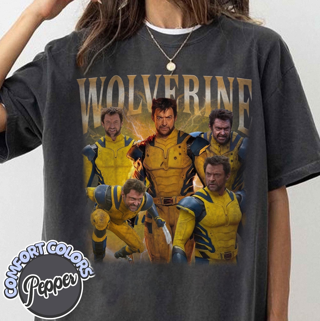 Retro 90s Wolverine Bootleg Shirt, Vintage Wolverine Shirt, Deadpool ...