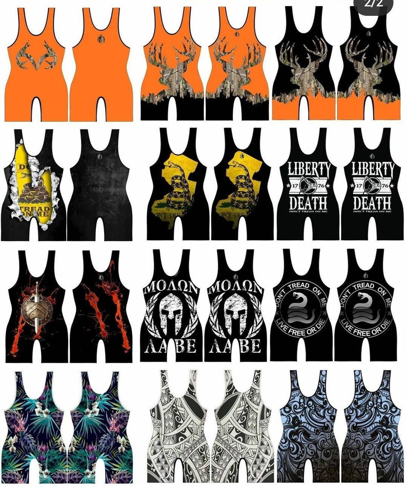 Wrestling Dye Sublimated Singlets - Etsy