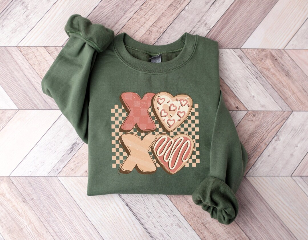 XOXO, Valentines Day Sweatshirt, Valentine Day Shirt, Valentines Sweater, Valentine Shirt ...