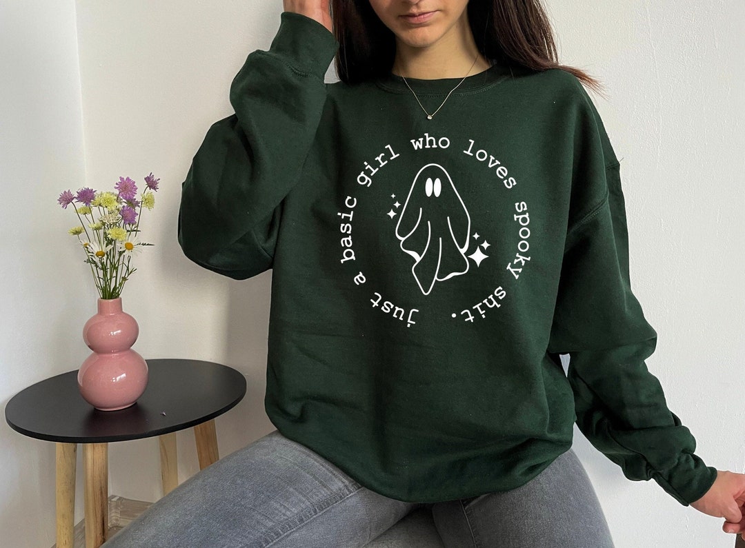 Basic Girl Sweater, Halloween Spooky, Cute Spooky Sweaters, Halloween ...