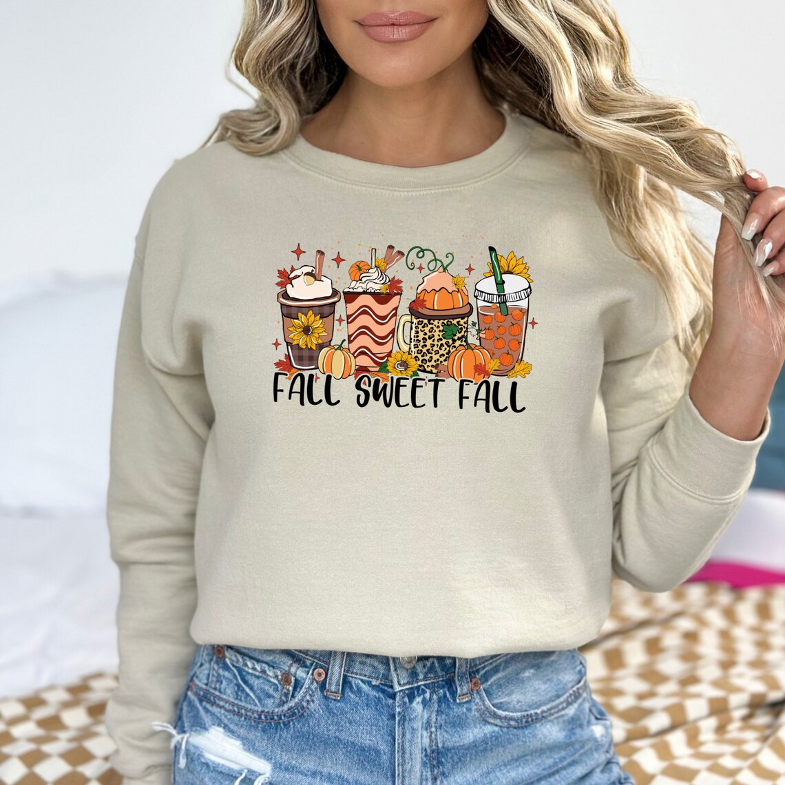 Fall Coffee Shirt, Fall Shirts for Women ,fall Sweet Fall Sweater, Tis ...