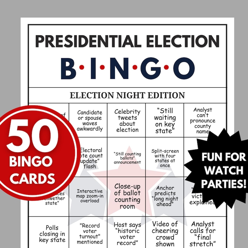 Trump Bingo Card - Etsy