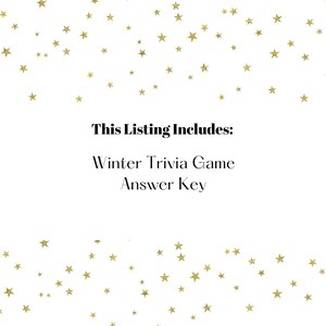 Winter Trivia Game, Printable Winter Party Games, Wintertime Activities ...