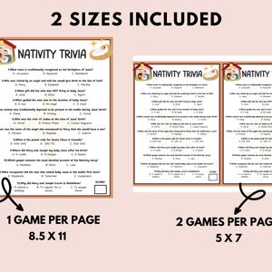 Nativity Trivia, Nativity Game, Christmas Trivia Game Nativity, Bible ...