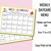 Fillable Weekly Daycare Menu, Editable Home Daycare Meal Planner ...