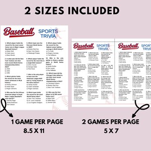 6 Baseball Party Games Bundle, Printable Baseball Team Activity ...