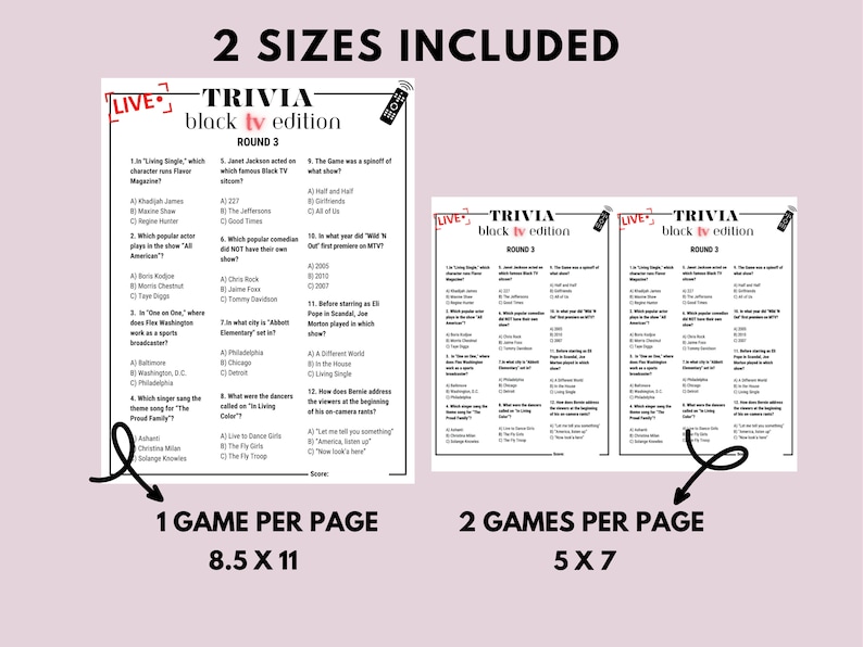 Black TV Trivia, Black Trivia, Sitcom TV Show Games, African American ...