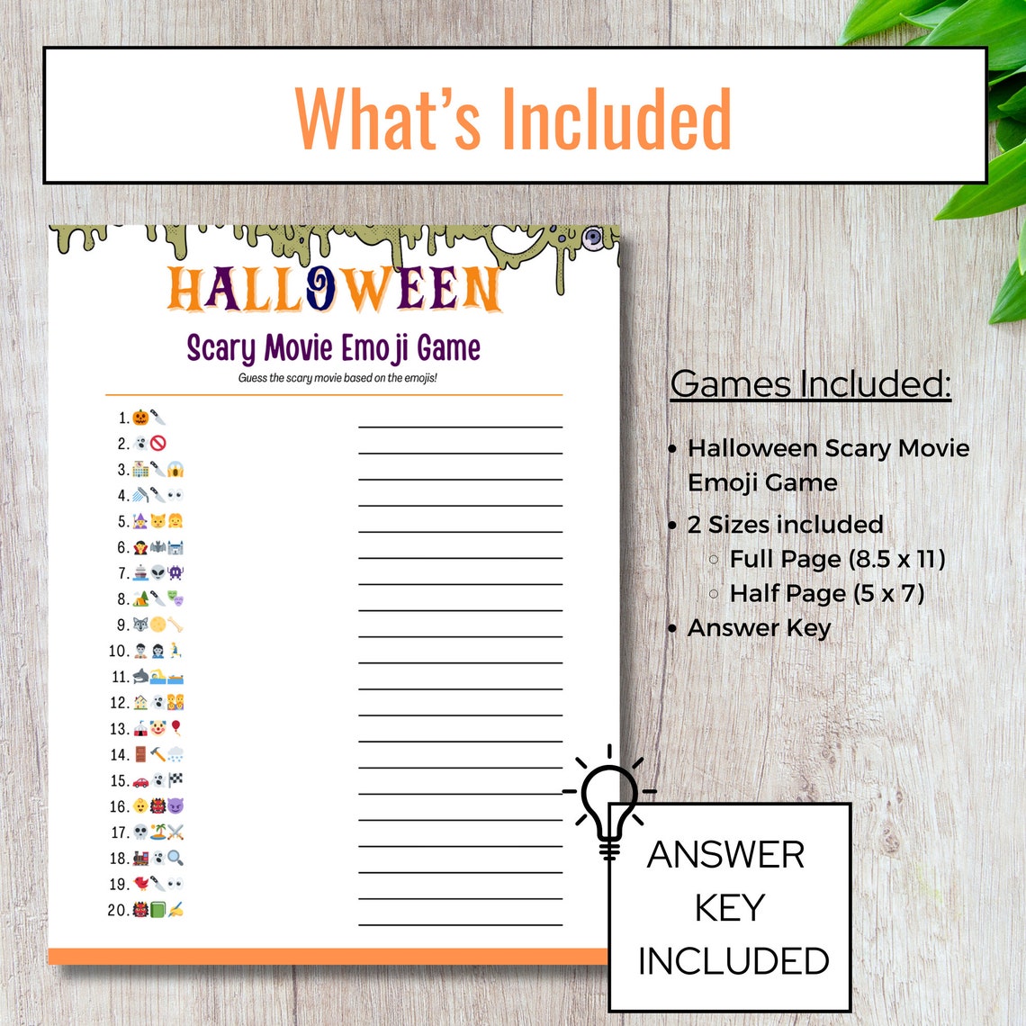 Halloween Emoji Game, Printable Halloween Games for Work, Fun Halloween ...