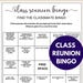 Class Reunion Bingo, Class Reunion Games, Class Reunion Icebreaker ...
