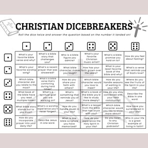 Christian Icebreaker Game, Bible Games, Church Activity, Christian ...