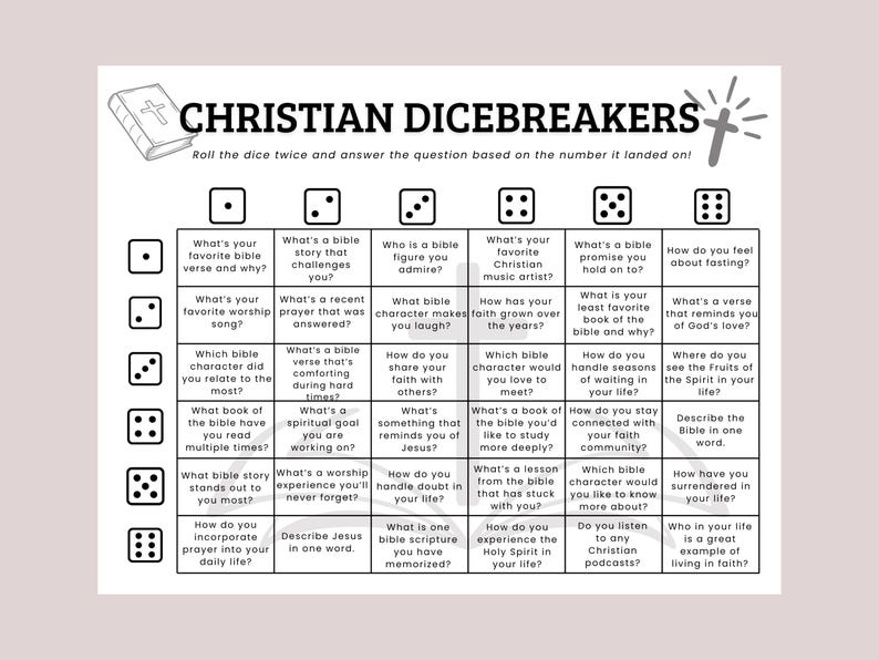 Christian Icebreaker Game, Bible Games, Church Activity, Christian ...