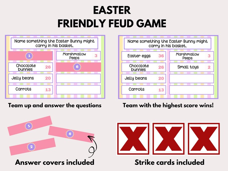 Easter Friendly Feud Game, Easter Party Game, Easter Family Game ...