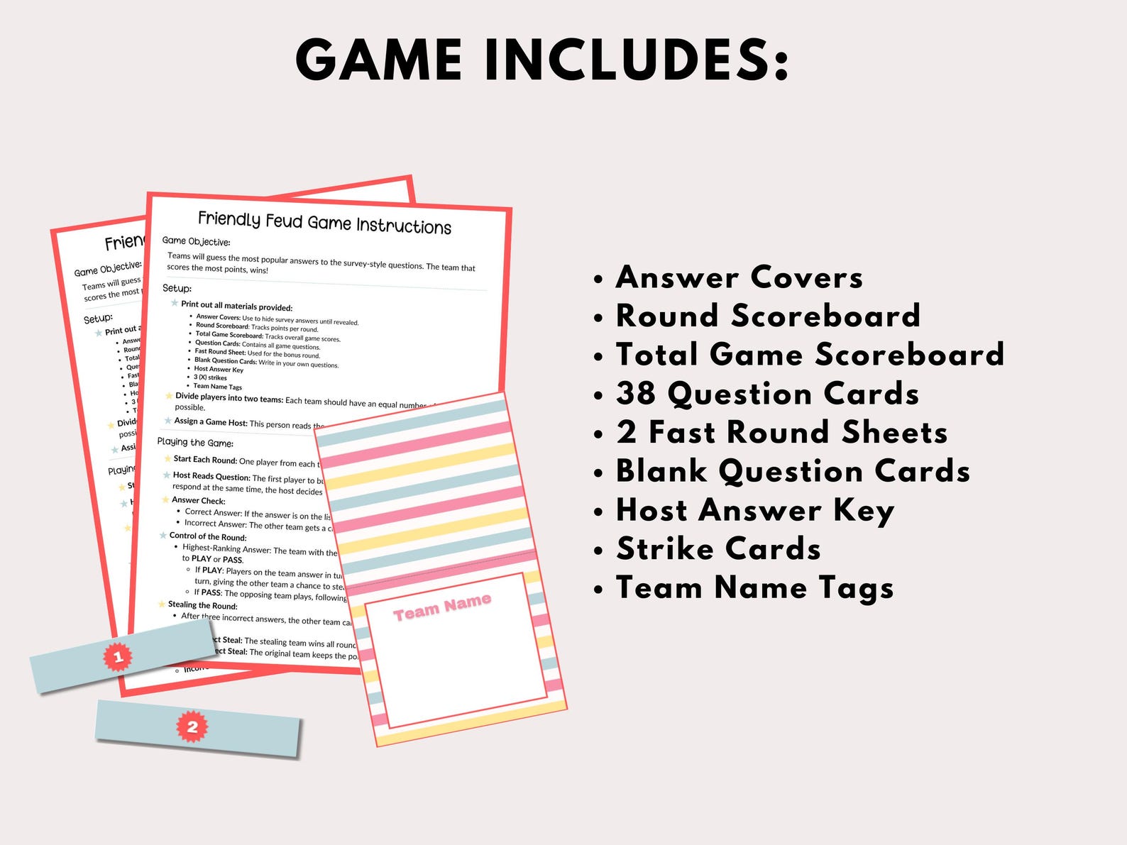 Spring Friendly Feud Game, Spring Party Game, Spring Family Games ...