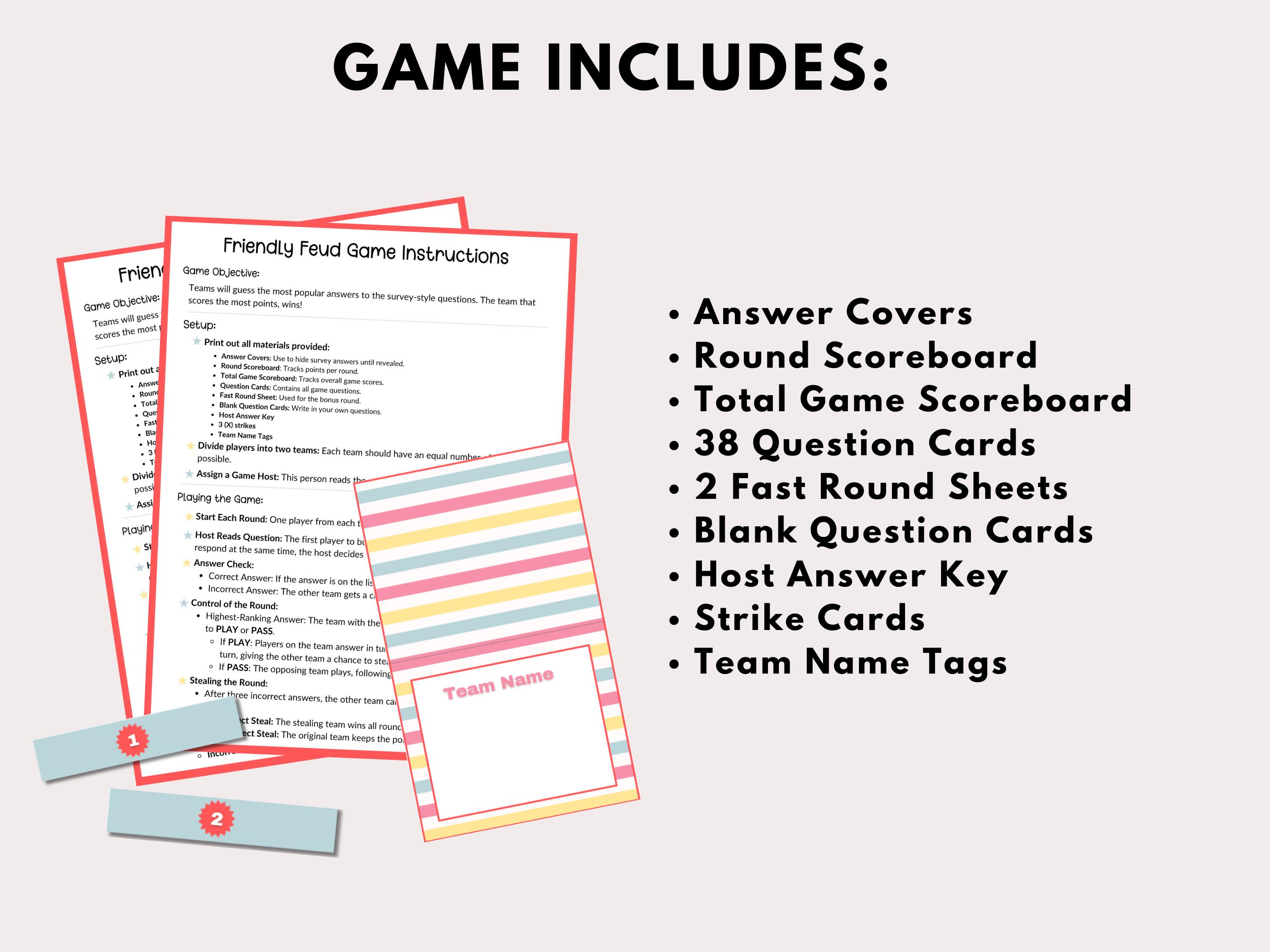 Spring Friendly Feud Game, Spring Party Game, Spring Family Games ...