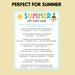 Summer Left Right Game, Summer Pass the Prize, Printable Summer Games ...