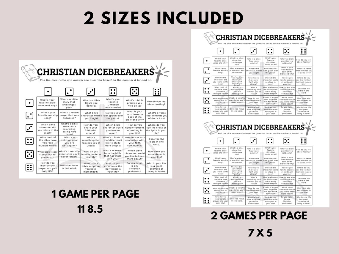 Christian Icebreaker Game, Bible Games, Church Activity, Christian ...