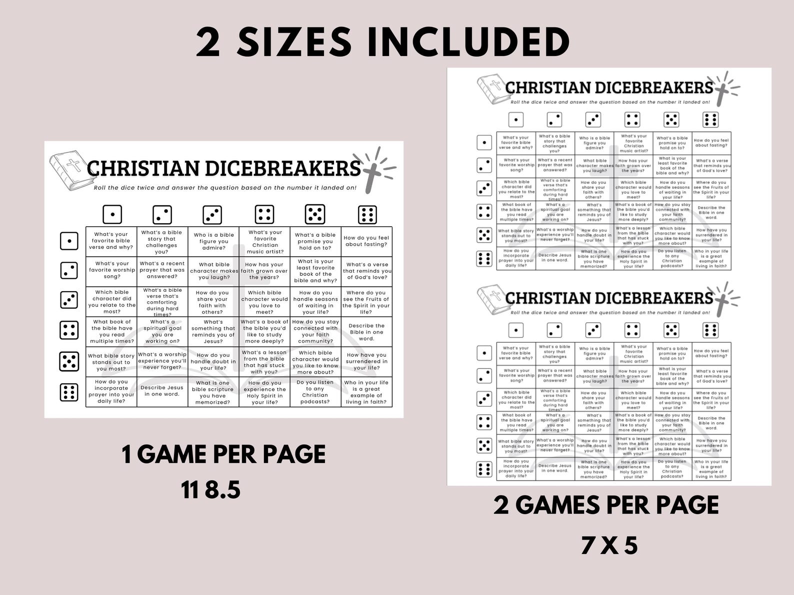 Christian Icebreaker Game, Bible Games, Church Activity, Christian ...
