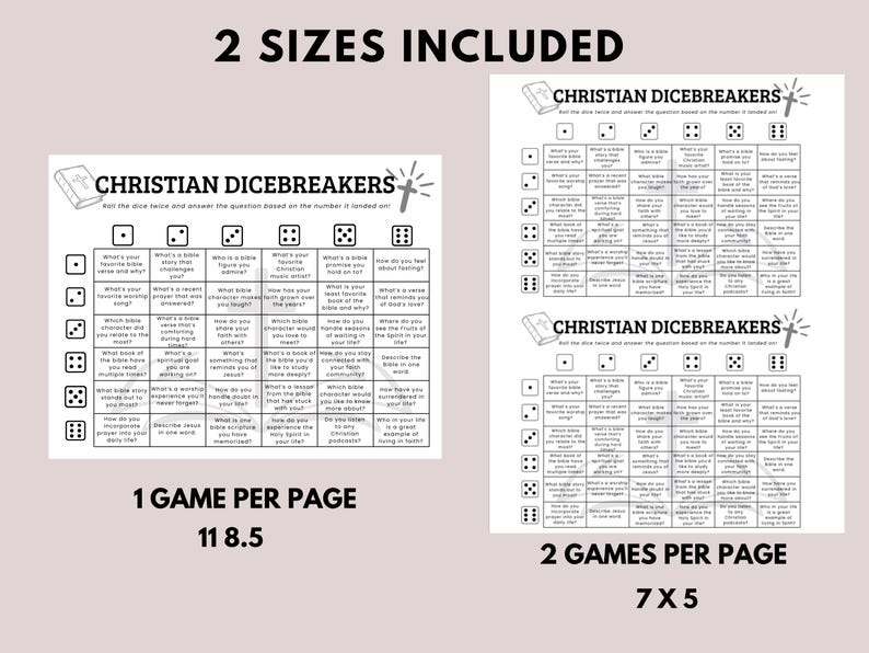 Christian Icebreaker Game, Bible Games, Church Activity, Christian ...