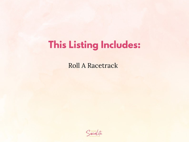 Roll A Racetrack, Car Racing Kids Activity, Motorsports Party Game ...