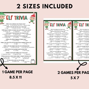 Elf Trivia, Christmas Trivia, Christmas Party Game, Office Christmas ...