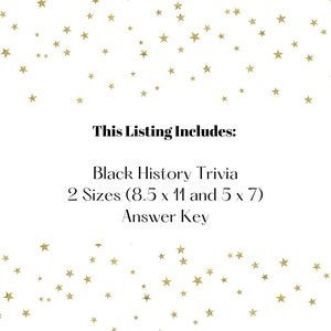 Black History Trivia, Black History Month Game, Black Culture Activity ...