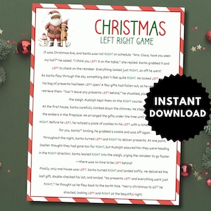 Black Santa Left Right Game, Black People Christmas Left Right Game ...