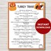 Turkey Trivia Game, Thanksgiving Trivia, Thanksgiving Classroom Game ...