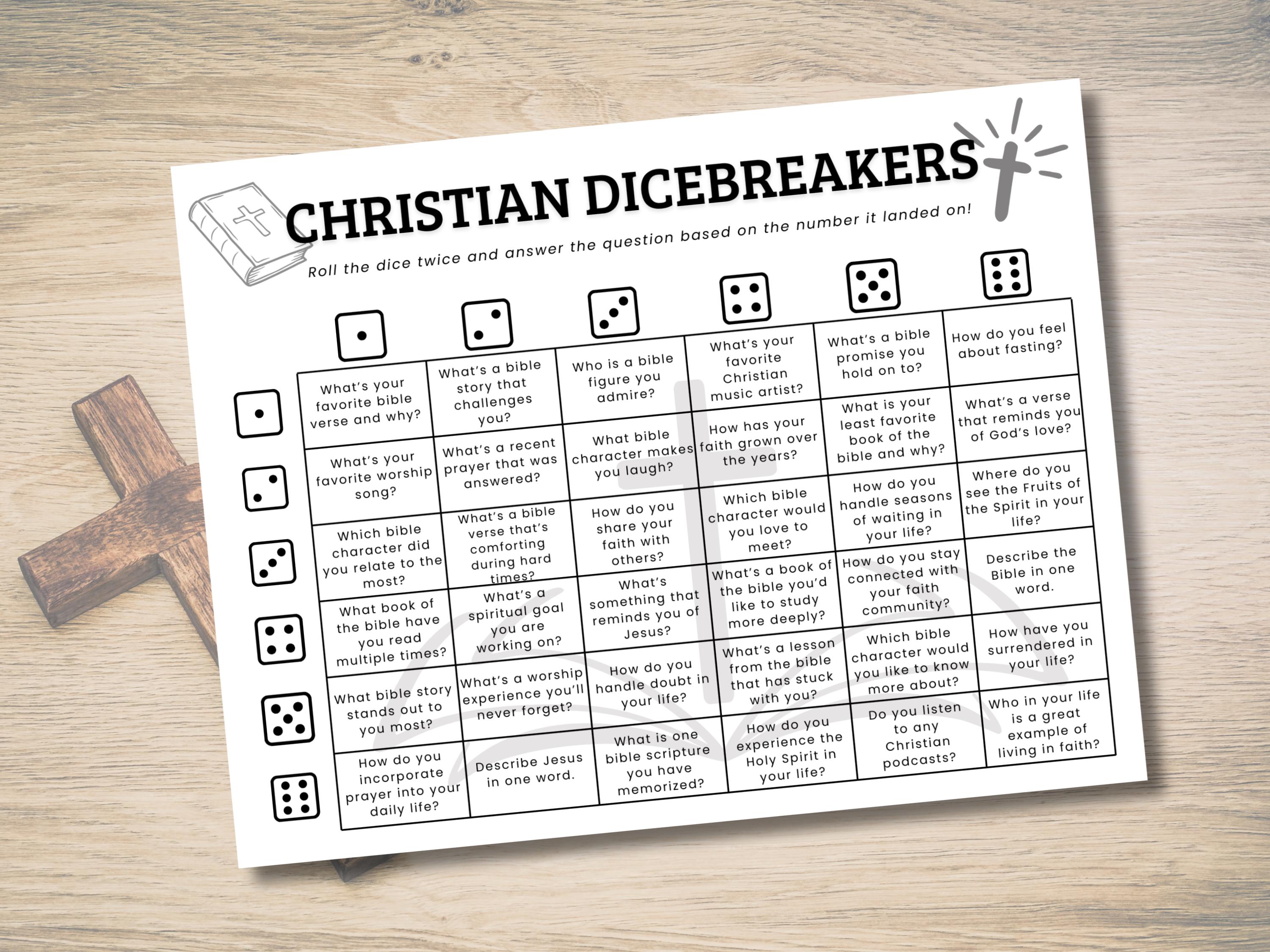 Christian Icebreaker Game, Bible Games, Church Activity, Christian ...