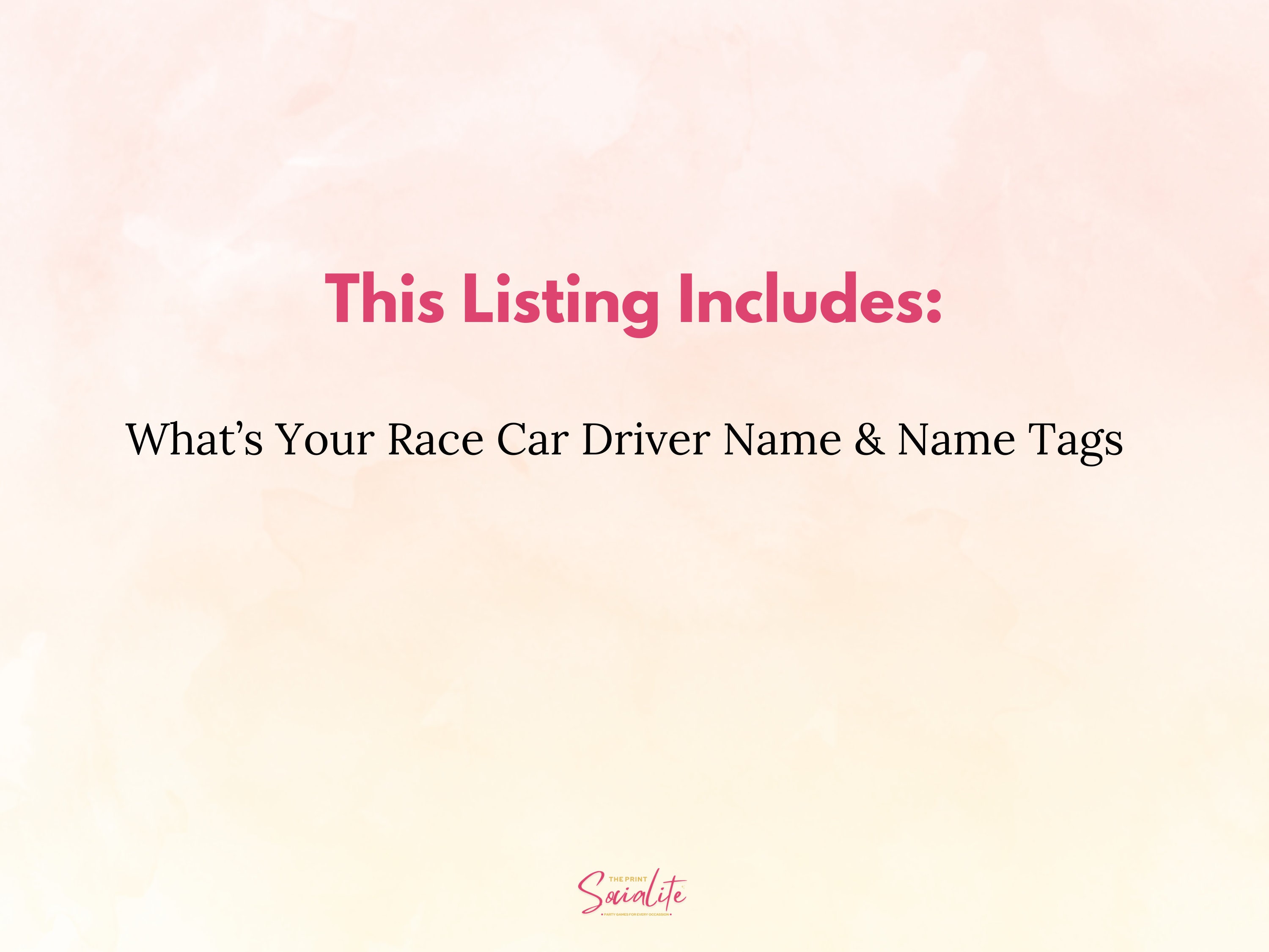 What's Your Race Car Driver Name Party Game, Race Car Name Tags ...