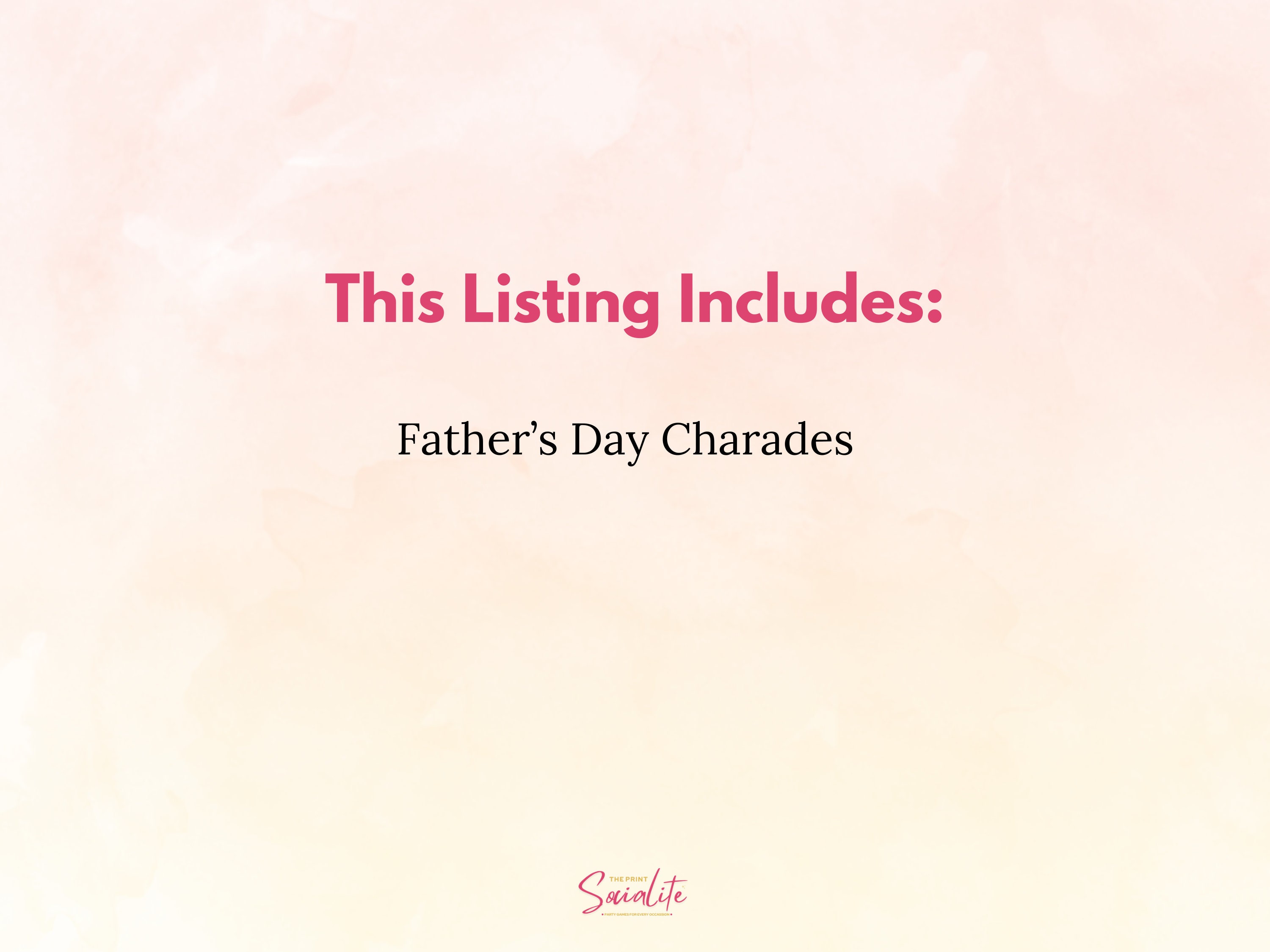Father's Day Charades, Father's Day Activity for Kids, Family, Dad ...