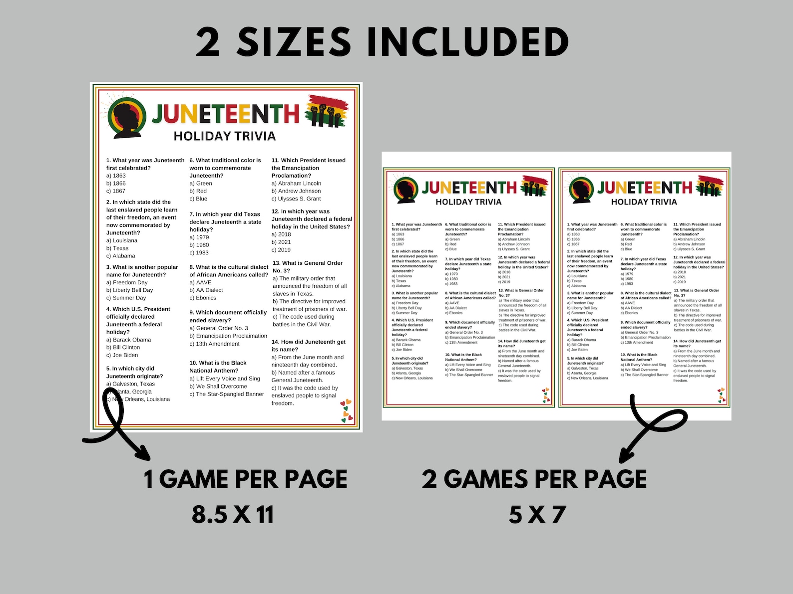 Juneteenth Trivia, Printable Juneteenth Games, Juneteenth Ideas ...