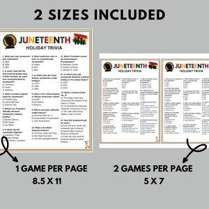 Juneteenth Trivia, Printable Juneteenth Games, Juneteenth Ideas ...