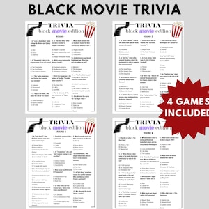 Black Pop Culture Trivia Bundle, Black Culture, Black Music, Black ...