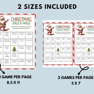 Jingle and Mingle Bingo, Christmas Party Game, Christmas Icebreaker ...