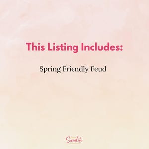 Spring Friendly Feud Game, Spring Party Game, Spring Family Games ...