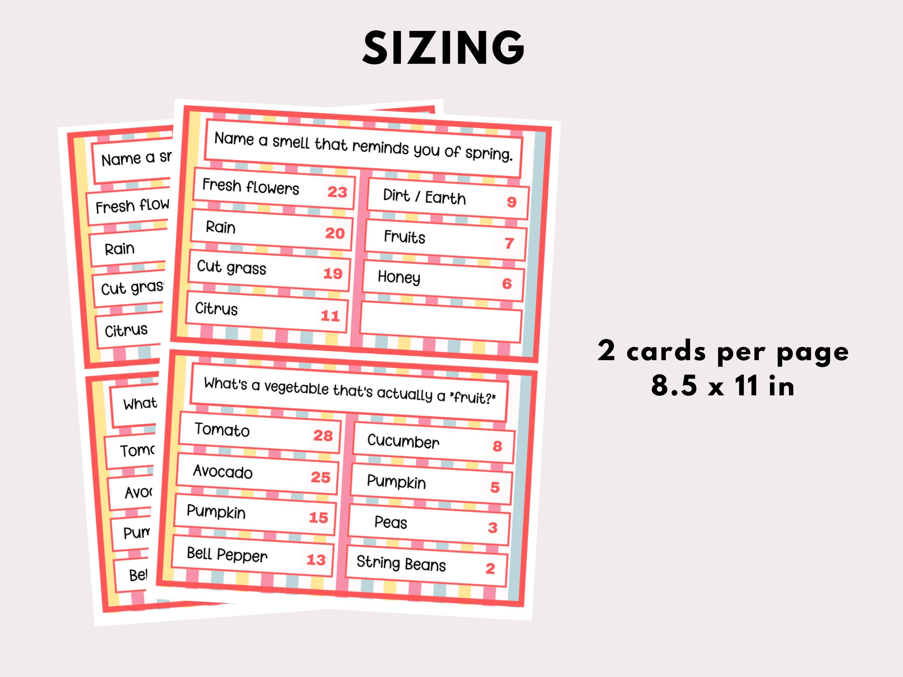 Spring Friendly Feud Game, Spring Party Game, Spring Family Games ...