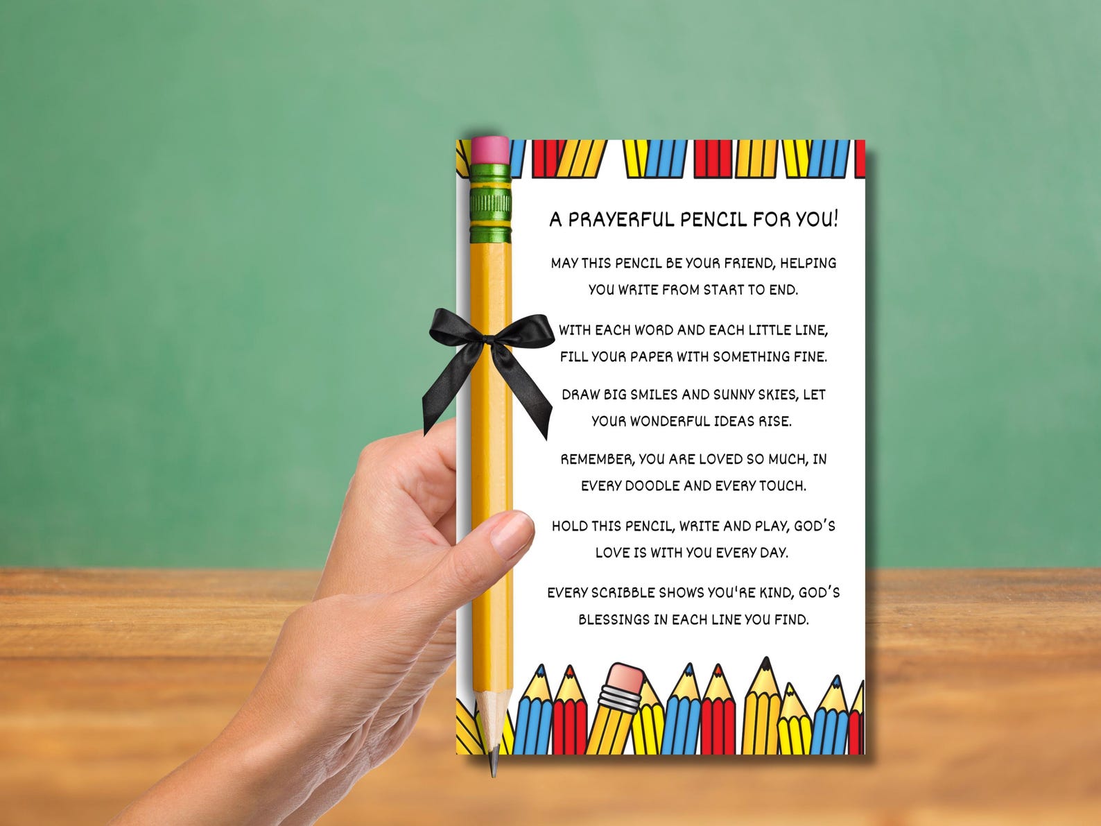 Back to School Prayer Pencil, Pencil Prayer Card, Pencil Prayer Tag ...
