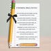 Pencil Prayer, Back to School Prayer Pencil, Pencil Prayer Cards ...