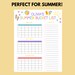 Personalized Summer Bucket List Poster, Editable Template, Kids Summer ...
