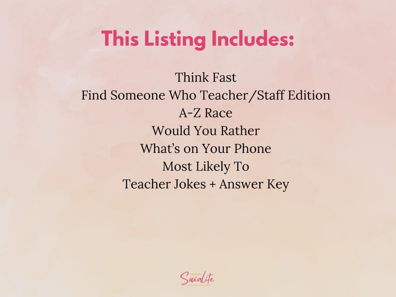 Teacher Staff Games, Games for Teacher Staff Meetings, Teacher Back to ...