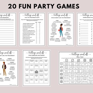 20 HBCU College Trunk Party Games, Game Bundle, Going Away College Sign ...
